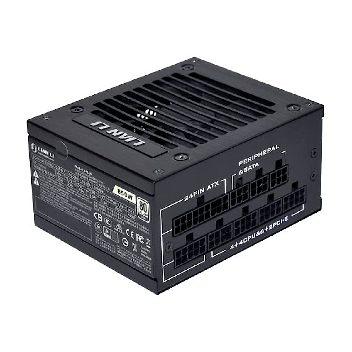Lian Li SP 850 80+ Gold, Black Color, Performance SFX Form Factor Power Supply - SP850 Black