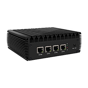 Micro Firewall Appliance, Mini PC, VPN, Router PC, Intel Celeron N5105, HUNSN RJ02k, AES-NI, 4 x Intel 2.5GbE I225-V B3 LAN, Barebone, NO RAM, NO Storage, NO System
