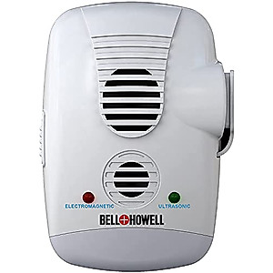 Bell + Howell Ultrasonic Electromagnetic Pest Repeller with AC Outlet and Switch, 1-Count…