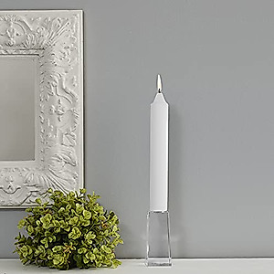 Root Candles Unscented Smooth Collenette 9-Inch Dinner Candles, Box of 4, White