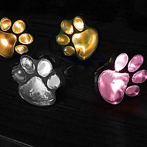SH-RuiDu Solar 4-Paw Light Garden Ground Dog Cat Paw LED Solar Lamp for Garden Patio Yard Decor Walkway