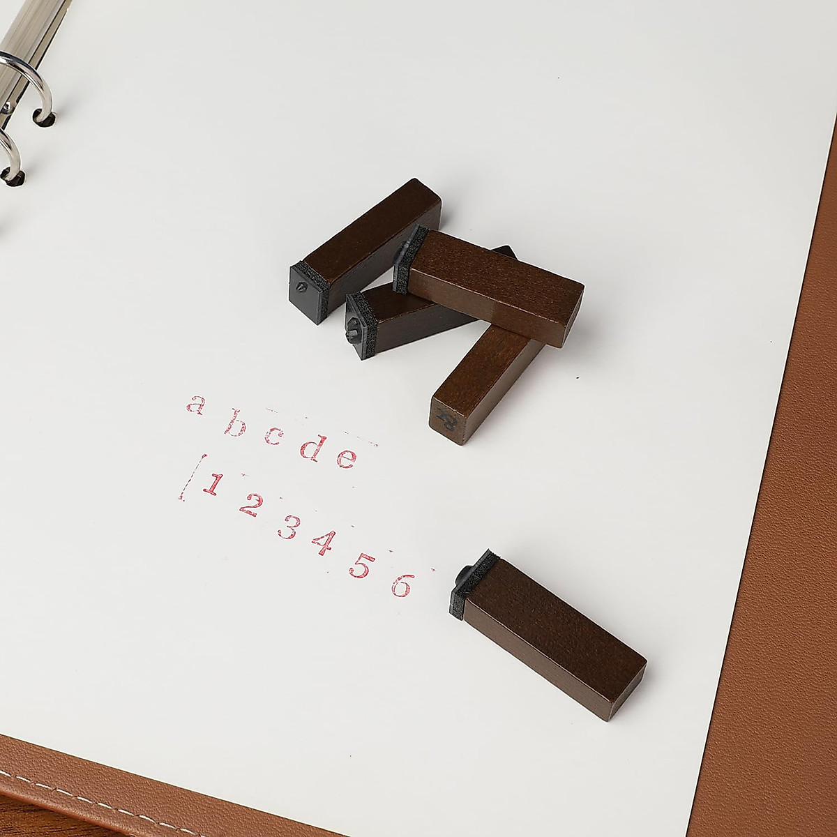 Alphabet Stamps Set, KMIKE 70pcs Letter/Number/Symbol Vintage DIY Craft Card Making Wood Rubber Stamp