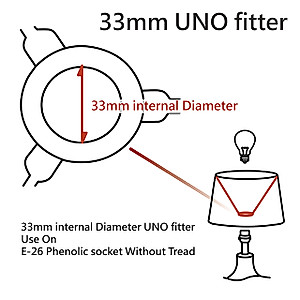 Aspen Creative 58763, Empire Uno Lamp Shade, Cornflower Blue, 4" Top x 10" Bottom x 7" Slant Height, Slip UNO 33mm