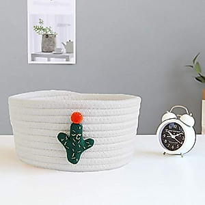 UXZDX Baby Diaper Caddy Organizer Basket Cleanable Interior Cotton Rope Eco-Friendly