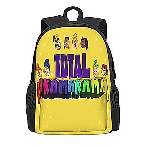 NALCKA Total Anime DramaRama Backpack with Large Capacity Laptop Backpack Business Daypack Adjustable Shoulder Strap Bookbag 16.5 inch