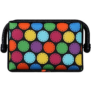 SINGER Polka Dot Small Sewing Basket with Sewing Kit Accessories