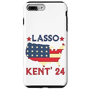 iPhone 7 Plus/8 Plus Lasso Kent' 24 Funny Usa Flag Sports 4th of July Election Case