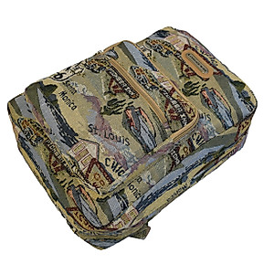 Karriage-Mate Cotton Canvas Sports Backpack. Route 66-Theme