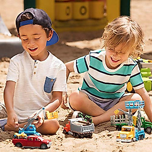 Driven by Battat — Red Pickup Truck & ATV – 1:24 Scale – Small Toy Truck with Lights, Sounds & More for Boys & Girls Age 3+