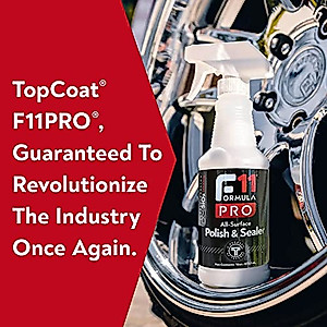 TopCoat F11PRO Starter Kit - F11PRO Kit with 16-Ounce Spray, 2-Ounce Travel Bottle, and 2 Microfiber Towels - Advanced Water-Based Alternative to Ceramic Coating - Scratch Remover - Car Wax Polish