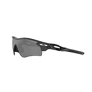 Oakley Men's OO9206 Radarlock Path Low Bridge Fit Rectangular Sunglasses, Hi Res Carbon/Prizm Black Polarized, 38 mm