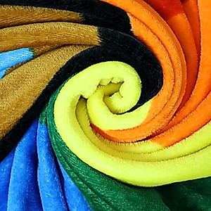 Progress Pride Super Plush Blanket - 50x60 Soft Throw Blanket - Perfect for Cuddle Season Progressive Pride LGBT Blanket