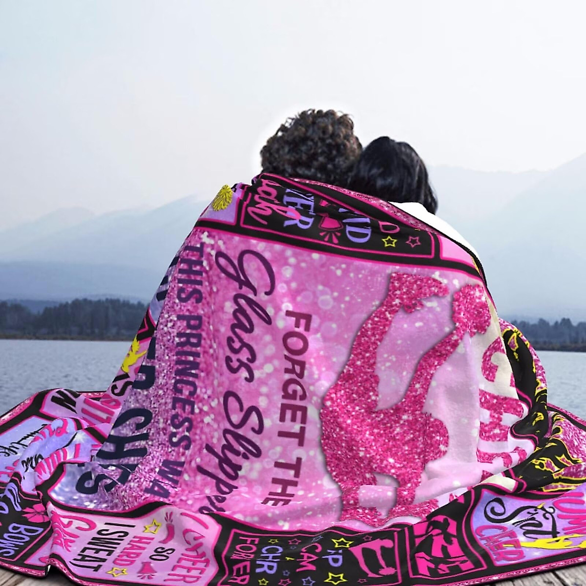 Cheerleader Gifts Blanket Cheerleader Gifts for Girls Cheer Throw Blanket Cheerleading Gifts Cheer Accessories for Girls Cheer Gifts for Cheerleaders Cheer Coach Flannel Blanket 40"x50"