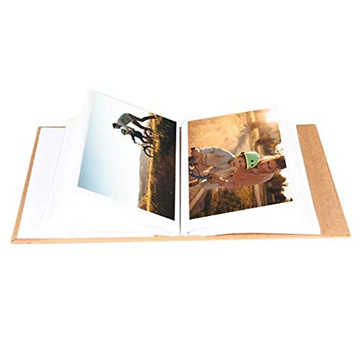 ALMIGHTY 2pcs Baby Photo Album 4x6 inch Scrapbook Guestbook Sketchbook Scrapbooking 200 Pockets Photo Album for Kids Girl Boy Cute Photo Album for Home Family Children (Brown)