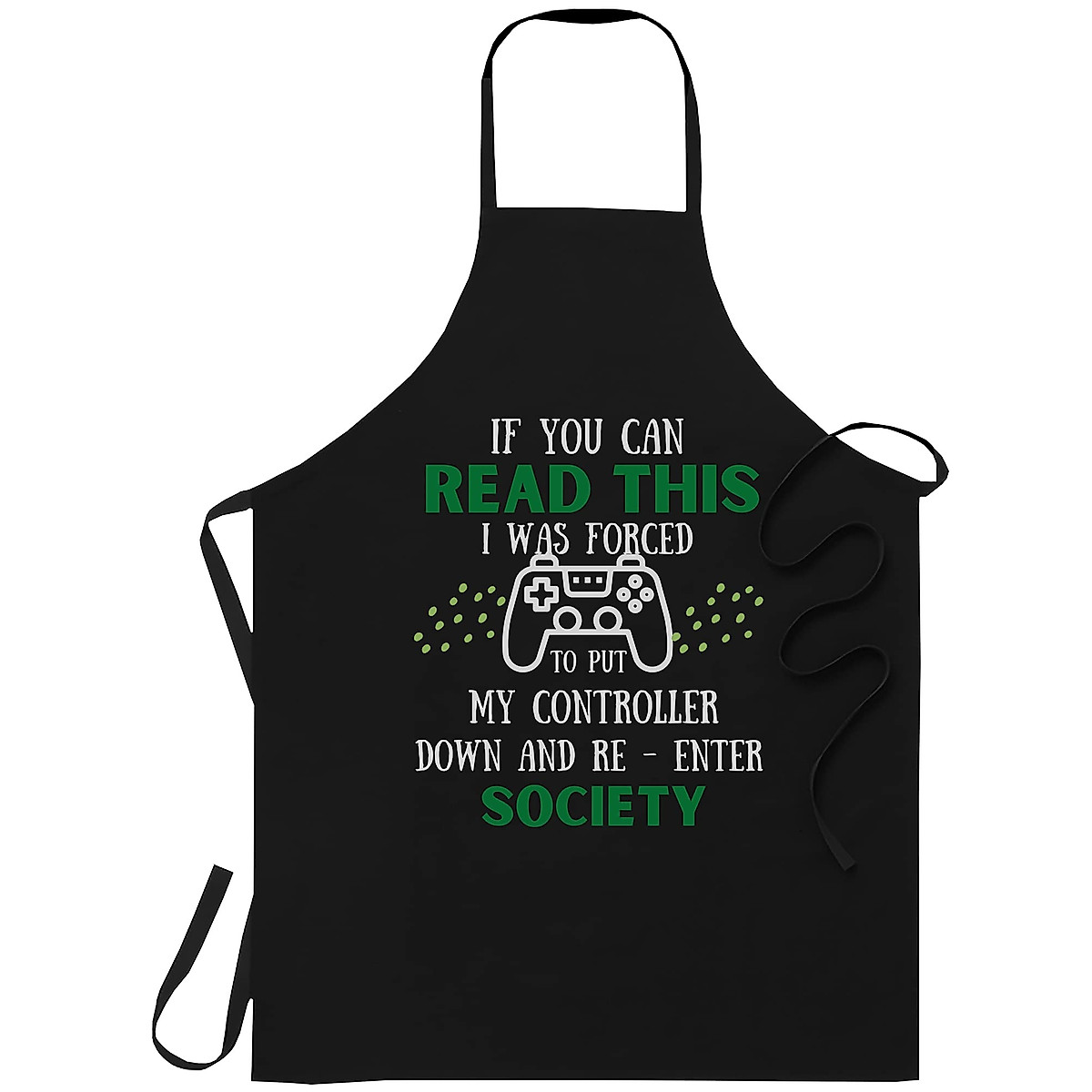 gamer Black Cooking Aprons- Gamer for Teen Boys - If You Can Read This Video Game T-Shirt Black Apron