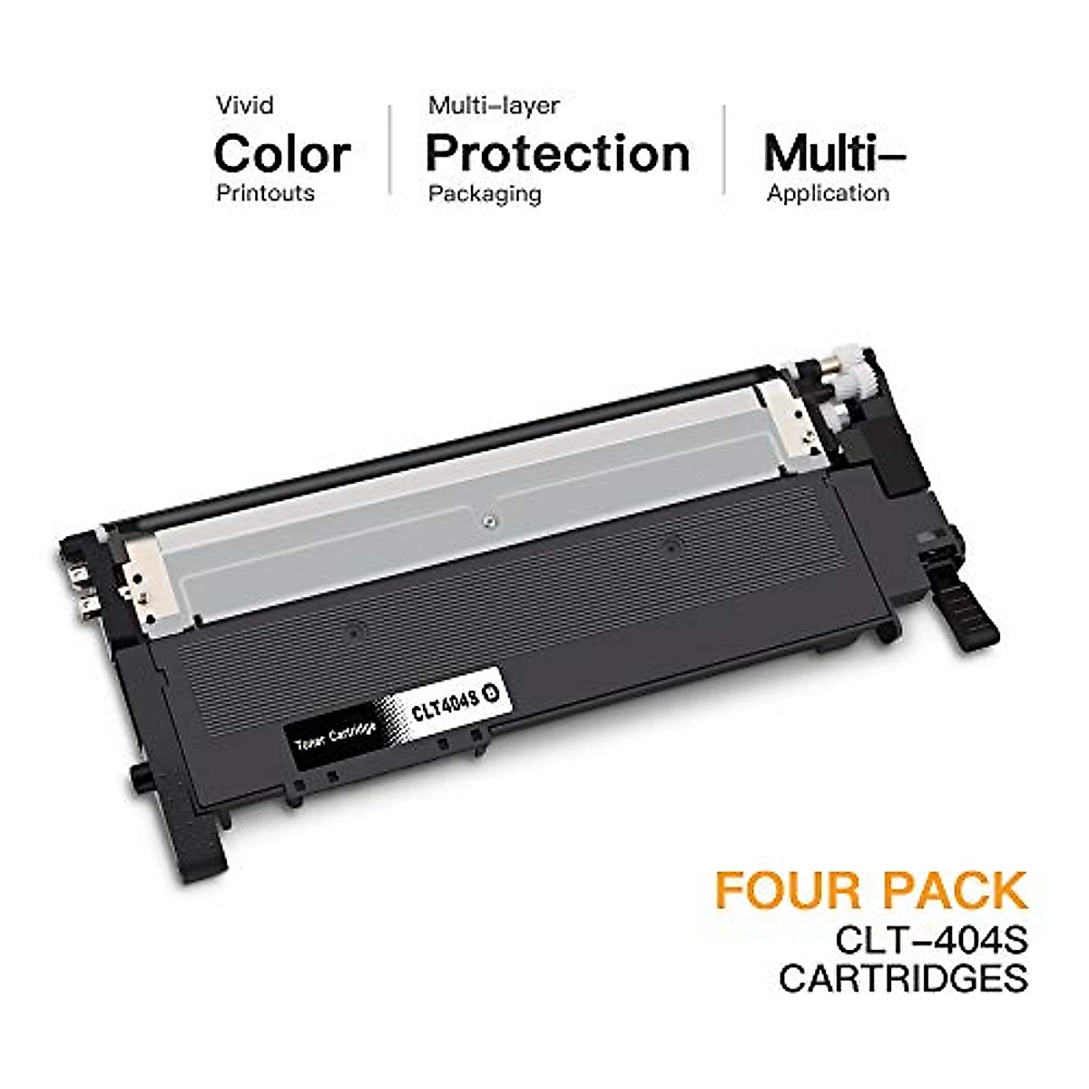 E-Z Ink (TM) Compatible Toner Cartridge Replacement for Samsung CLT-K404S CLT-C404S CLT-M404S CLT-Y404S CLT 404S to use with C480FW C430W SL-C430W SL-C480FW SL-C480FN Printer Tray (4 Pack)