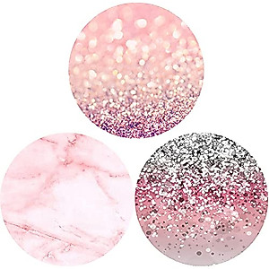 Universal Phone Stand and Tablet Holder - Pink Rose Gold Marble Heart(3 Pack)