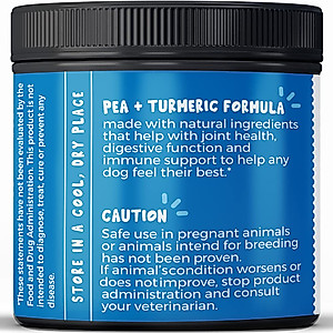 PET LOL Turmeric Curcumin for Dogs + Palmitoylethanolamide Micronized Pea 99%: 6-in-1 Hip & Joint Health with Glucosamine, Chondroitin, MSM & Hyaluronic Acid - Pet Antioxidant & Anti-Inflammatory
