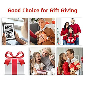 Frameo 10.1 inch Digital Picture Frame WiFi 32GB Smart Digital Photo Frame Wood IPS HD 1280 * 800 1080P Touch Screen Auto-Rotate Easy Setup to use Free Share Photos and Videos app Anywhere from MQQC