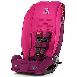 Diono Radian 3R, 3-in-1 Convertible Car Seat, Rear Facing & Forward Facing, 10 Years 1 Car Seat, Slim Fit 3 Across, Pink Blossom