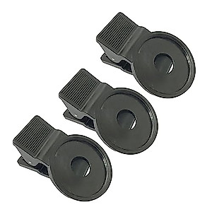 UKCOCO 37mm Clip 3pcs Phone Camera Lens Clip Universal Clip Lens Phone Lens Clip Wide Angle Lens for Cellphone Mobile Phone Macro Lens Wide-Angle Lens Cell Phone Caliber Black Telephone