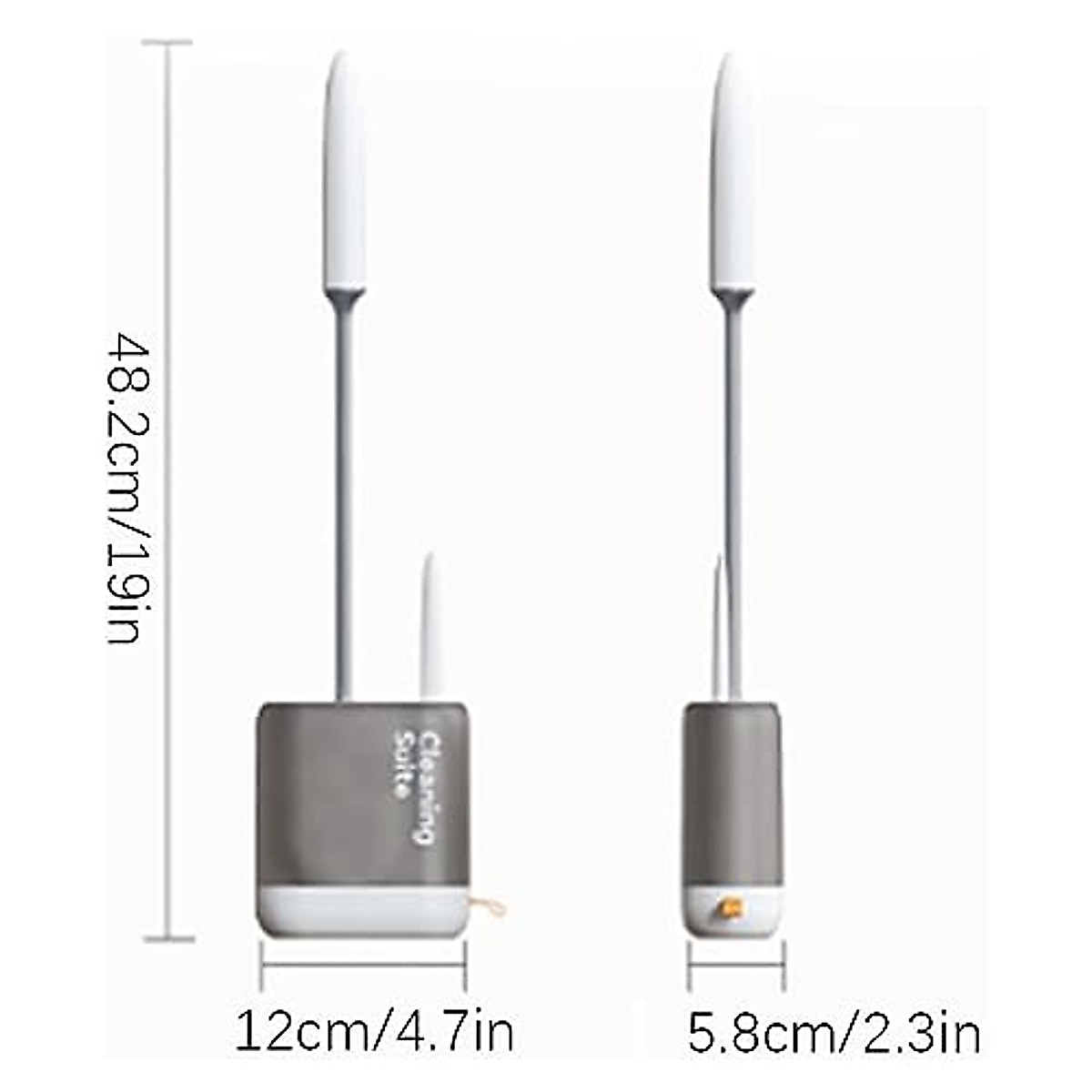 Creative Silicone Toilet Bowl Brush 2-in-1 Toilet Brush Cleaning Powerful Toilet Cleaner Brush Toilet Brush and Holder Set