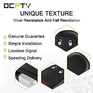 OCPTY Replacement 2Pcs Remotes Key Fob for Dodge Journey for Dodge Durango for Dodge Dart 2011-2019 M3N40821302