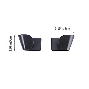 Hemoton 5 Pairs Wall Mount Pot Lid Organizers, Adjustable Pot Lid Holder Cabinet Door Organizer Pot Hangers Racks, Plastic Pan Storage Racks Holders for Kitchen, Saving Space& Free Size