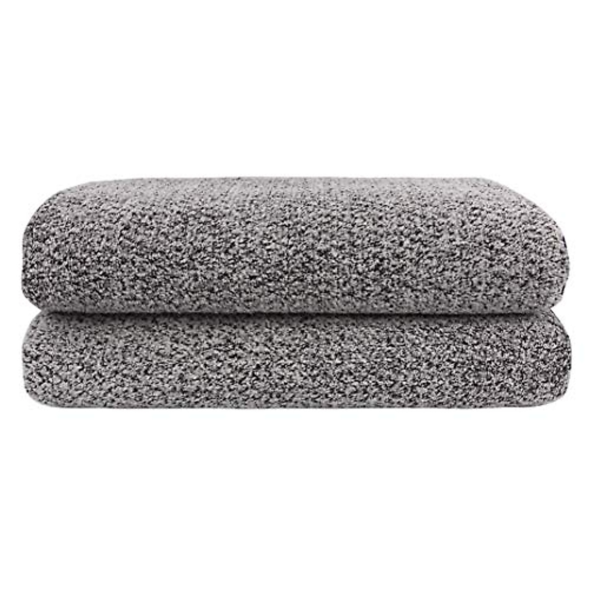 Everplush Diamond Jacquard Bath Towel Set, 2 Pack, Gray