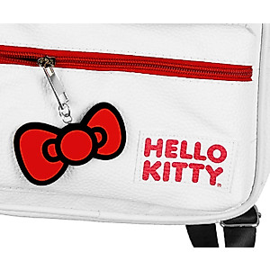 Hello Kitty Signature Bow Face and 3D Ear Design Faux Leather Mini Backpack