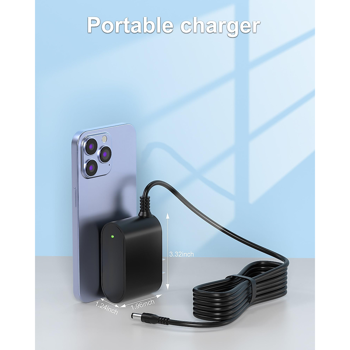 VHBW 27V Massage Gun Charger for Sharper Image Powerboost 1011666 1013002 1012667 1014747 1014392 1013983 1013985Deep Tissue Cordless Massager Gun Power Cord 6FT (Not for 18V Massage Gun)