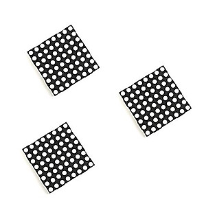 Treedix 64 LED Dot Matrix Display Compatible with Arduino MAX7219 LED Dot Matrix Module, RED (10pcs)