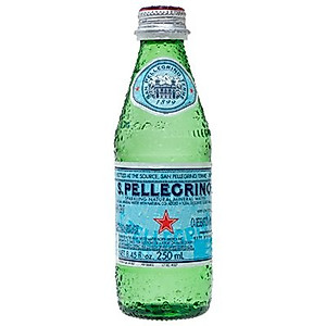 S.Pellegrino - Sparkling Natural Mineral Water - Case of 24 Glass Bottle of 250 ml/8.4 oz./ea