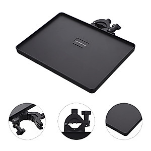 HEALLILY 1pc Mic Rack Stand Tray Adjustable Clamp-On Rack Tray Holder Universal Mic Microphone Stand Tray for Live Streaming Karaoke Concert