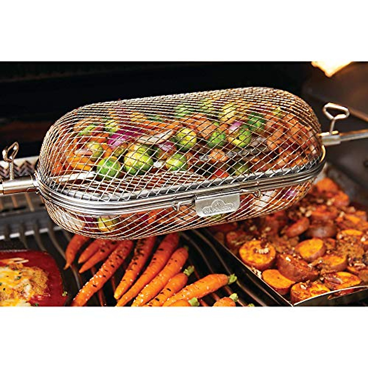 Napoleon 64000 Rotisserie Basket Grill Accessory, Stainless Steel