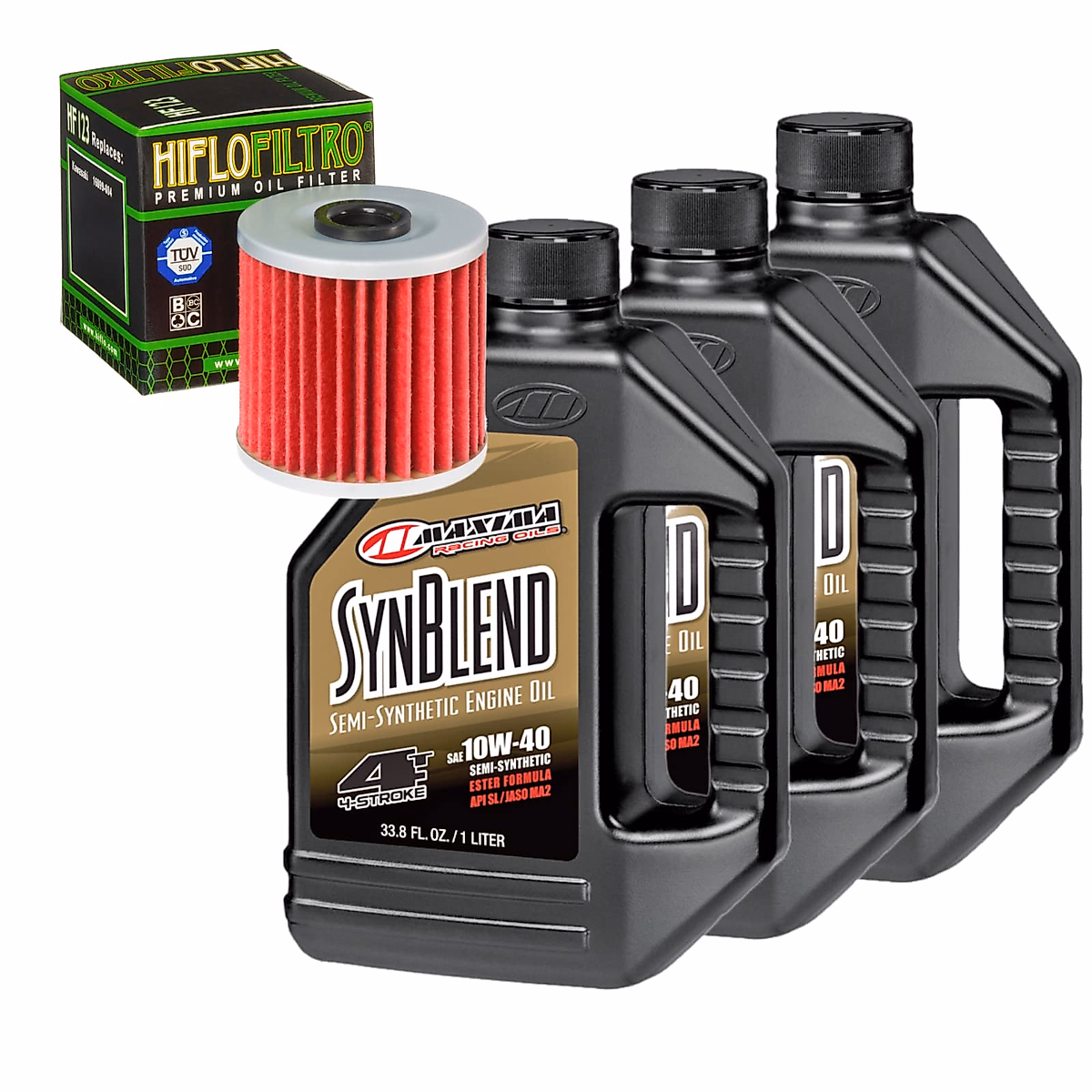 RAD Powersports 10W-40 Oil Change Kit For Kawasaki 1999 KEF 300 Lakota Utility SRA