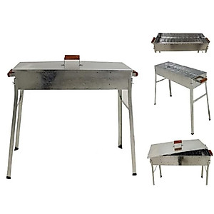 Traditional Persian Middle Eastern Arabic Turkish Galvanized BBQ Charcoal Grill Mexican Style Iranian Mangal Kabob Paz