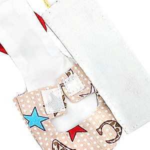Alfie Pet - Fay 2-Piece Set Bird Diaper with Leash - Color: Beige & Blue, Size: XS