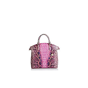 BRAHMIN Pink Cobra Ombre Melbourne Large Duxbury Satchel