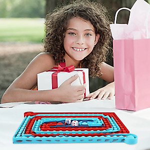 Big Pop Game Fidget Toy，Pop Chess Board Game with 2 Dice Board Dice Big Pop Board Game Stress Relief Tools for Men Women Adult