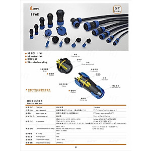 HangTon SP21 2 Pin Waterproof Aviation Circular Pair Connector 30A 12/24V Power AC DC Outdoor Solar Portable Power Station Automotive Application