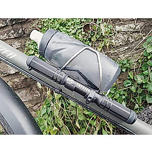 SILCA Tattico Mini Portable Pump for Bicycles with Integrated Hose, Chuck and Water Bottle Cage Mount