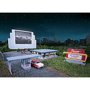 Walthers Cornerstone HO Scale Model Skyview Drive-in Theater