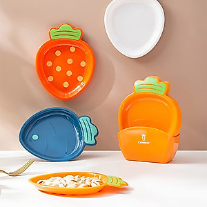 HARAY Salad Bowls Four Snack Trays Fish Shape Home Restaurant Snack Plate Table Fruit Snack Snack Snack Candy Dried Fruit Plate Garbage Slag Plate Soy Sauce Dish Salad Bowls