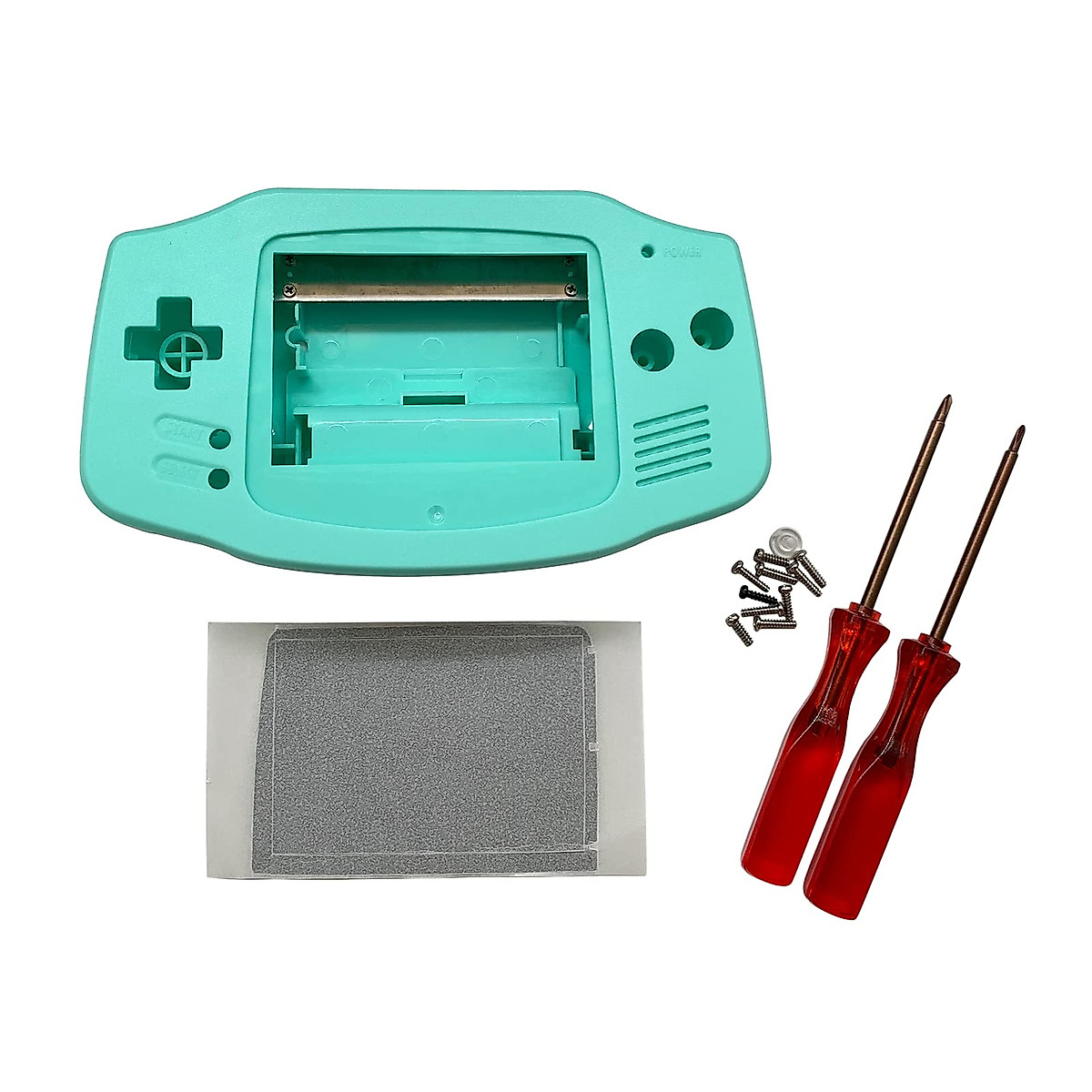 Meijunter Replacement Full IPS Housing Shell Case Repair Part with Screwdrivers Tool Compatible with Game Boy Advance GBA IPS Console (NO Cutting)