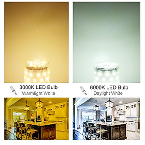 TSOCO E12 LED Bulbs,16W LED Chandelier Light Bulbs,120 Watt Equivalent,6000K Daylight White,1400LM,Non-Dimmable Ceiling Fan Light Bulbs,Pack of 3 (Daylight-16w)