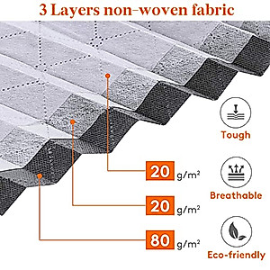 Lifewit 8 Pack 60L Clothes Storage Bag, Bundle with 3 Pack 90L Clothes Storage Bag Organizer, Black