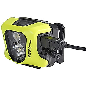 Streamlight 61436 Enduro Pro USB Rechargeable Multi-Function Head Lamp with Elastic and Rubber Head Strap and 3M Dual Lock, Yellow