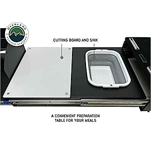 Overland Vehicle Systems OVS Camp Cargo Box Kitchen with Slide Out Sink, Cooking Shelf and Work Station