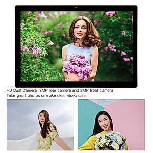 Vikye 10 Inch Tablet, 1280x800 HD IPS Display Tablet 4GB 64GB 3 Card Slots Dual SIM Gaming Tablet 8000mAh Battery 5G WiFi HD Tablet (US Plug)